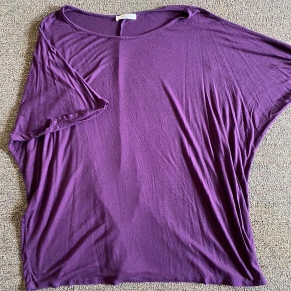 Tops | Purple Batwing Top | Poshmark